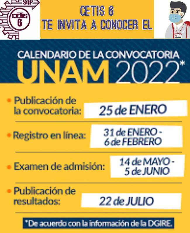 CALENDARIO UNAM | CETIS 06 Ignacio Manuel Altamirano